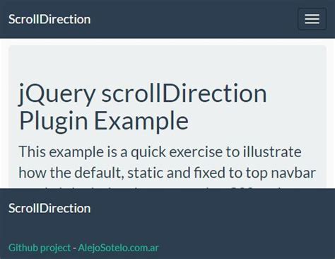 Track Scroll Direction With Scrolldirection Jquery Plugin