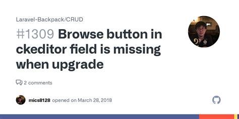 Browse Button In Ckeditor Field Is Missing When Upgrade Issue Laravel Backpack CRUD
