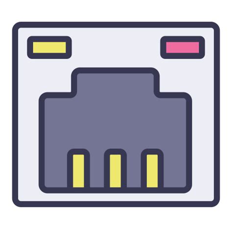Ethernet Generic Outline Color Icon