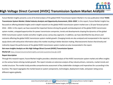 Ppt High Voltage Direct Current Hvdc Transmission System Market
