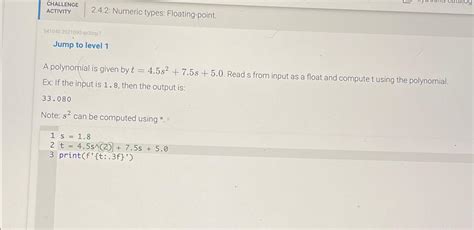 Solved Challengeactivity242 Numeric Types