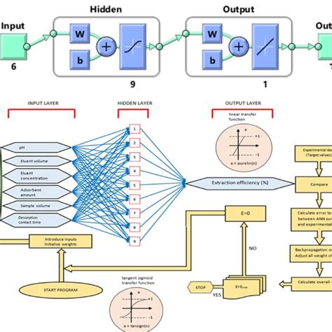 Ann Structure With A Flowchart Of The Bp Algorithm For The Prediction