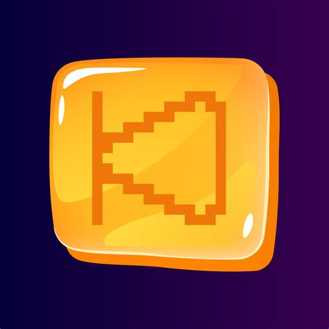Forward Rewind Glossy Ui Button With Pixelated Icon Vector Art At Vecteezy