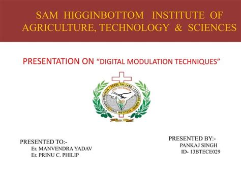 Digital Modulation Techniques Ppt Pptx Digital Audio Computer Software And Applications