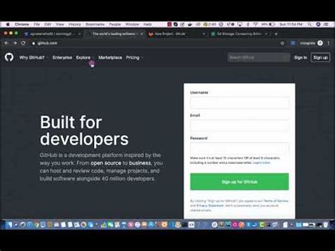 Using Bitbucket GitHub YouTube