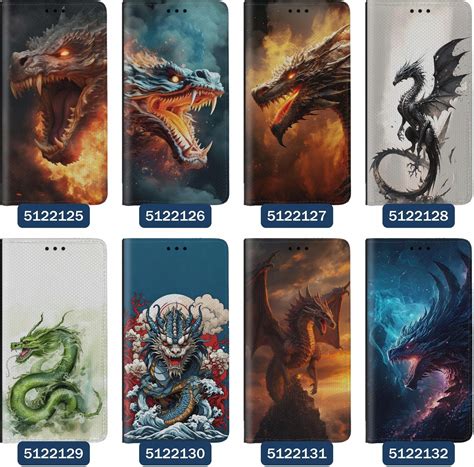 Superetui Etui Z Klapką Do Xiaomi Redmi Note 13 5G Smoki Smok Dragon Fantasy Etui na telefon