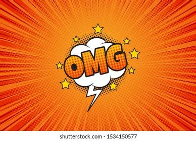 Comic Speech Bubble Expression Text Omg Stock Vector (Royalty Free ...