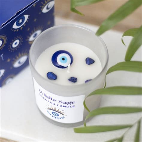 Evil Eye Crystal Candle Good Energy Ts By Fragranced Humour