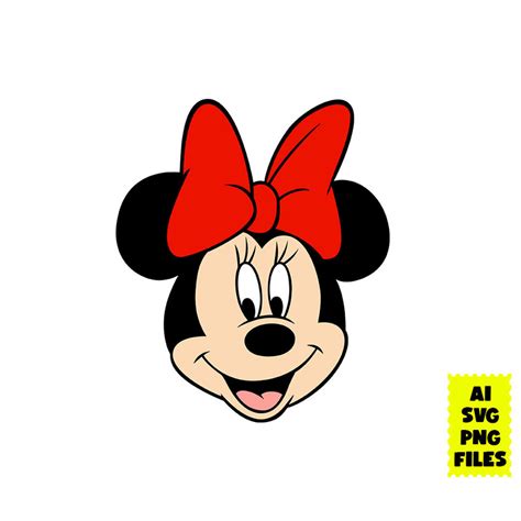 Minnie Mouse Svg Minnie Face Svg Minnie Svg Mickey Mouse Inspire