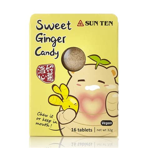 Sweet Ginger Candy 16 Tablets