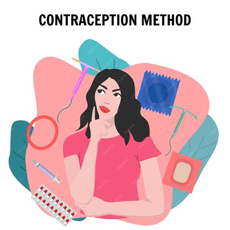 Premium Vector Gynecology Illustration Of Girl Thinking About Birth