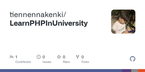 GitHub Tiennennakenki LearnPHPInUniversity