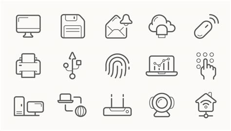 50 Modern Examples Of Thin Line Icons Web Design Ledger