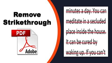 Remove Red Strikethrough In Pdf With Adobe Acrobat Pro Dc