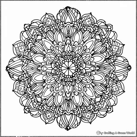 Difficult Mandala Coloring Pages Free And Printable