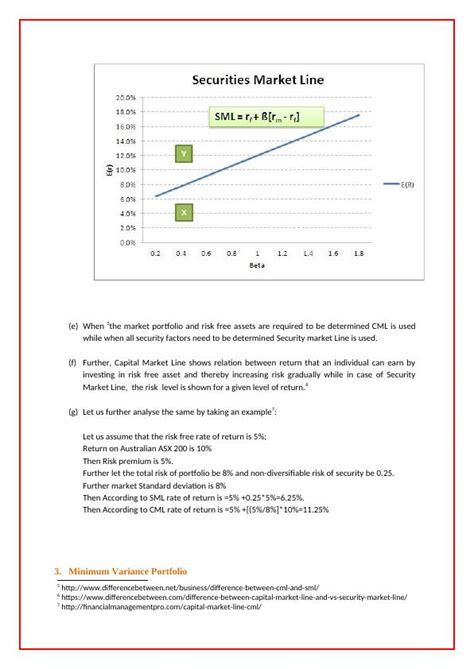 Comparison Analysis Of Capital Market Line And Security Market Line