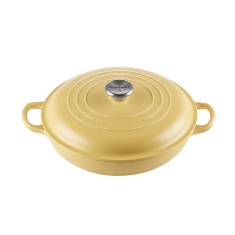 Le Creuset Shallow Braiser 26cm Mimosa Ss Knob 411kg Villa Market
