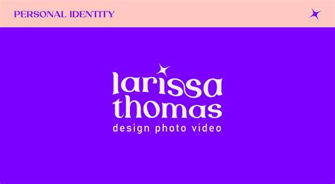 Personal Brand Identity Larissa Thomas On Behance
