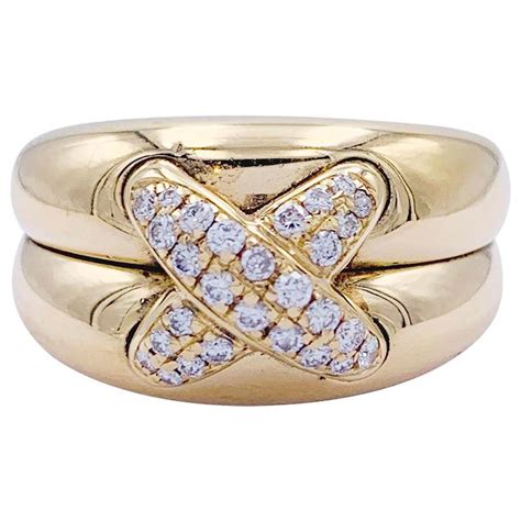 Chaumet Ring Connections Yellow Gold And Diamonds White Gold Ref796361 Joli Closet