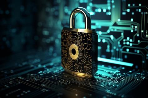 Premium Ai Image Generate An Artwork Of A Lock Key And Binary Code Integration