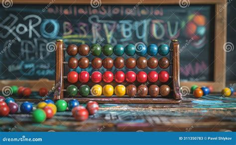 Colorful Toy Abacus To Learn Counting Stock Image Image Of Math