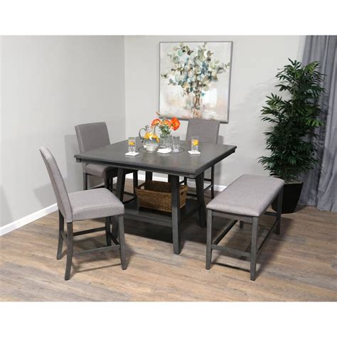 Seneca Counter Height Table With Lazy Susan Image Home