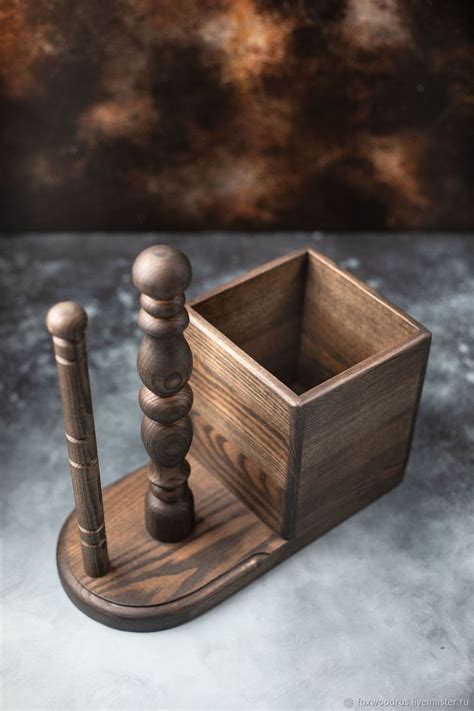 Держатель для бумажных полотенец с подставкой в интернет магазине Ярмарка Мастеров по цене 5690