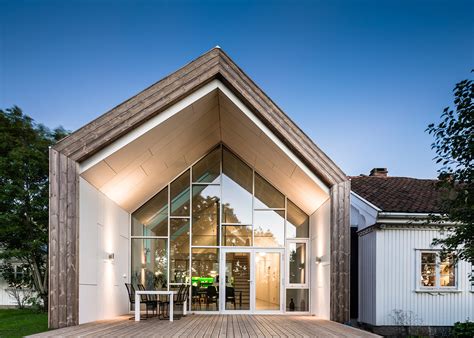 Link Arkitektur Adds Gabled Extension To Farmhouse In Norway