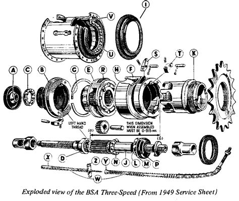Rebuilding Bsa 3 Speed Internal Hub Gear Diagram Bicycle Hub Repair Bicycle Internal Gear Hub