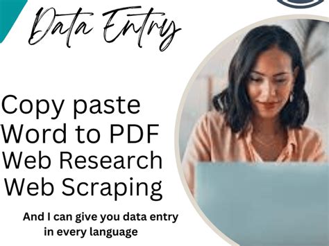 Accurate Data Entry Virtual Assistant Web Scraping Web Research Upwork