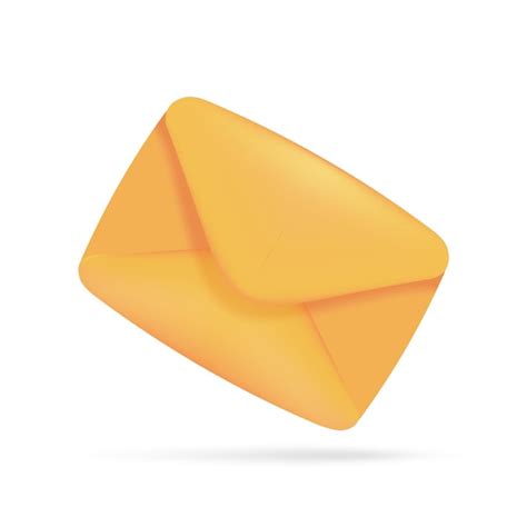 premium vector 3d yellow envelope electronic mailing concept online