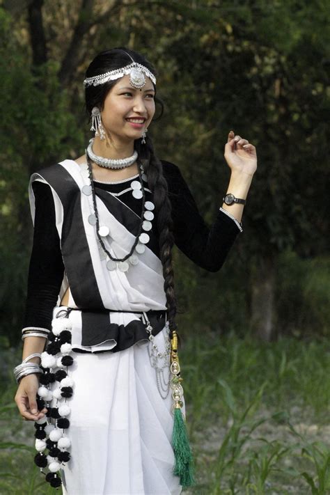 Tharu Girl In Traditional T H A R U C U L T U R E