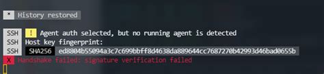 X Handshake Failed Signature Verification Failed · Issue 4995