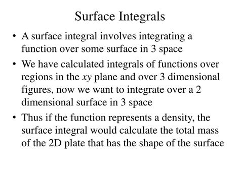 Ppt Surface Area And Surface Integrals Powerpoint Presentation Free