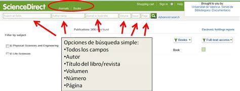 b Búsqueda simple Libros e en el área de ciencias