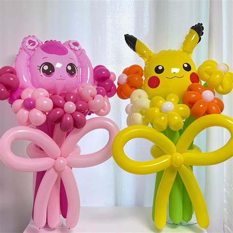춘천크리스마스풍선🎄₊⁺미미벌룬🫧♥ 풍선장식•헬륨풍선•용돈풍선•웨딩촬영•브라이덜샤워•돌잔치•생일•이벤트•꽃다발♥ 완조니 귀여워 버리깅 💛🩷💛🩷 피카츄와 하츄핑 꽃다발이에옹