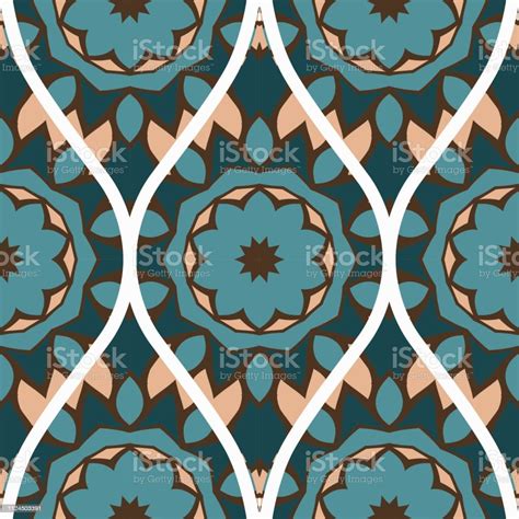 추상적인 만다라 꽃의 패턴입니다 원활한 벡터 일러스트입니다 디자인에 대 한 인사 카드 배경 벽지 인테리어 디자인 부족 민족 아랍어 패션 장식 장식입니다 혼돈에 대한 스톡