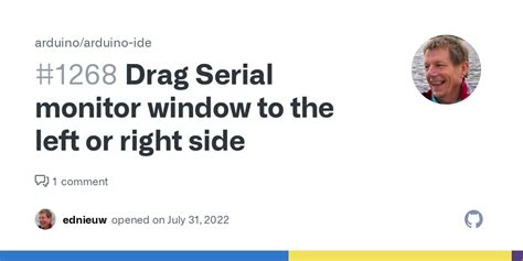 Drag Serial Monitor Window To The Left Or Right Side · Issue 1268