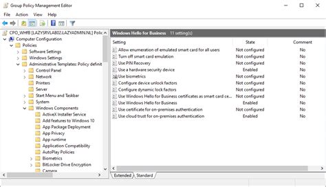 how to implement windows hello for business with cloud trust