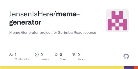 Github Jensenishere Meme Generator Meme Generator Project For Scrimba React Course