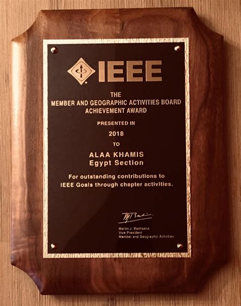 Congratulations To Dr Alaa Khamis Ieee Egypt Section