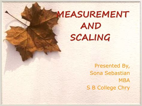 Measurement And Scaling Research Methodology Pptx Physics Science