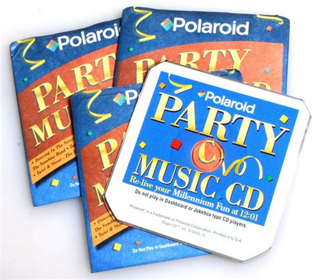 Polaroid Music Cd Vintage Party Music Shape Cd Reuse Project Part