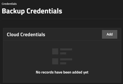 Cloud Credentials Screens TrueNAS Documentation Hub