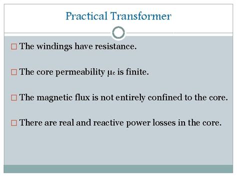 Ideal Transformer And Practical Transformer Group 4 Ahmad