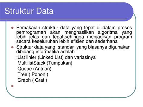 PPT Struktur Data PowerPoint Presentation Free Download ID