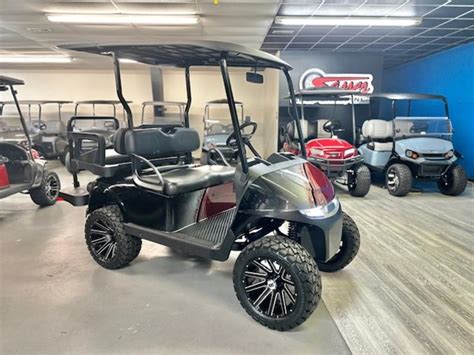 2024 E Z Go Valor® 48v Candy Red Black And Silver Sasser Golf Cars Inc