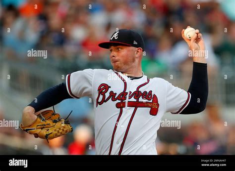 Atlanta Braves Starting Pitcher Sean Newcomb 15 Works In The First