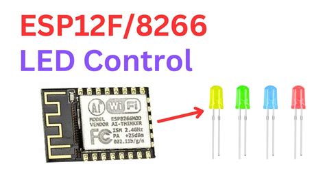 Esp12f Based Wi Fi Led Control Nodemcu Wifi Youtube