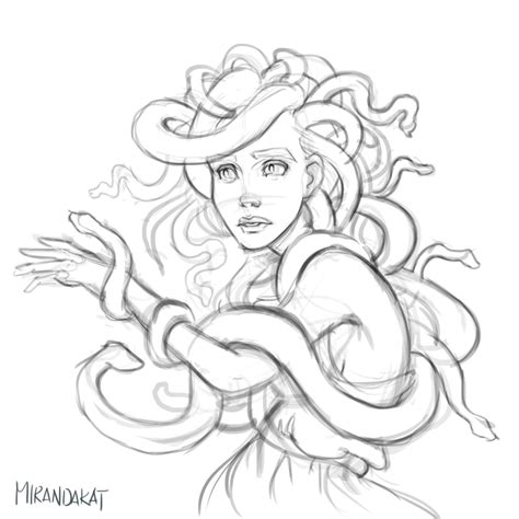 Medusa Easy Drawings